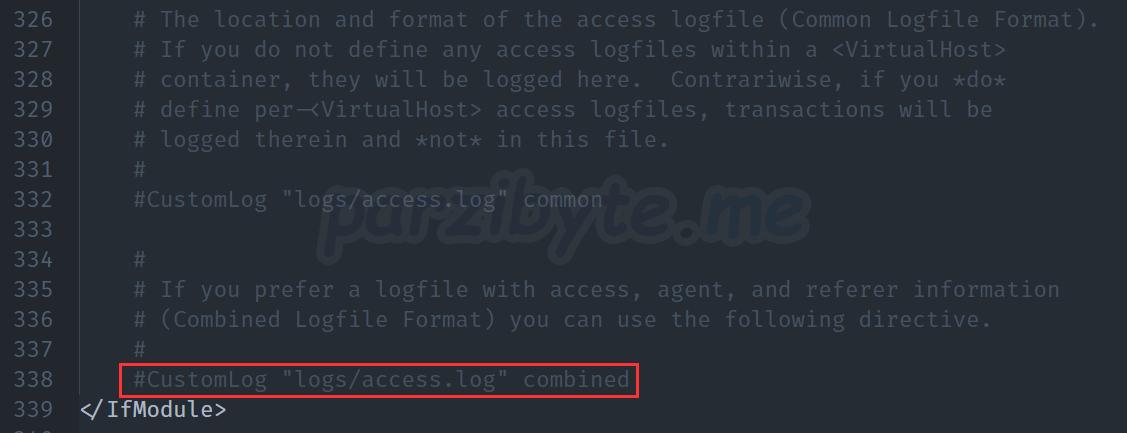 Desactivar access.log de Apache en Windows | Parzibyte