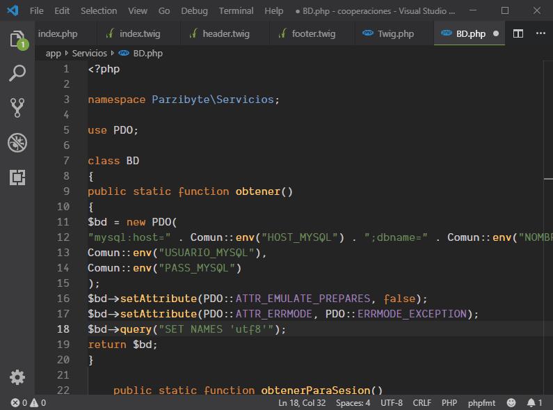 Formatear código de PHP en Visual Studio Code | Parzibyte